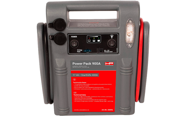 HP Car Accessories Power Pack 900A 17Ah 12V - Berger Camping