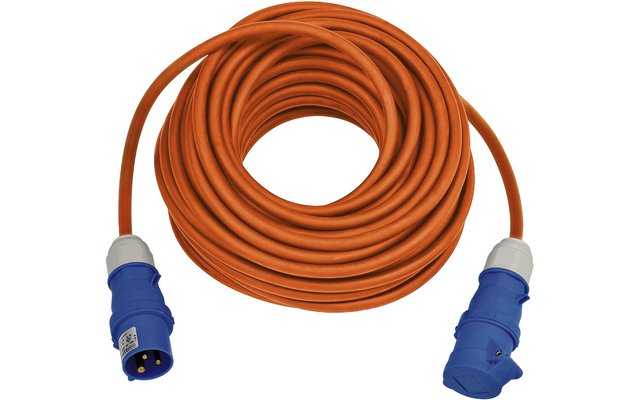 Brennenstuhl Caravan CEE extension cable plug and coupling orange ...